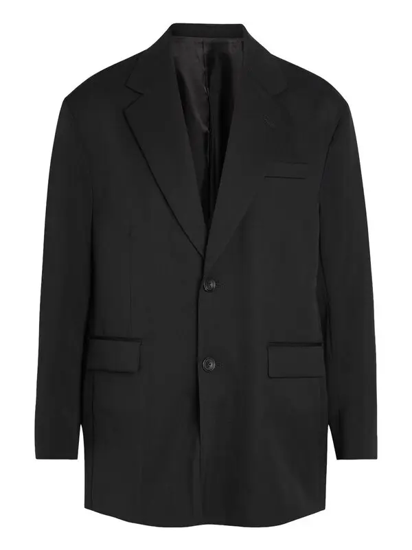 SSSTEIN Oversized Wool Blazer - Black