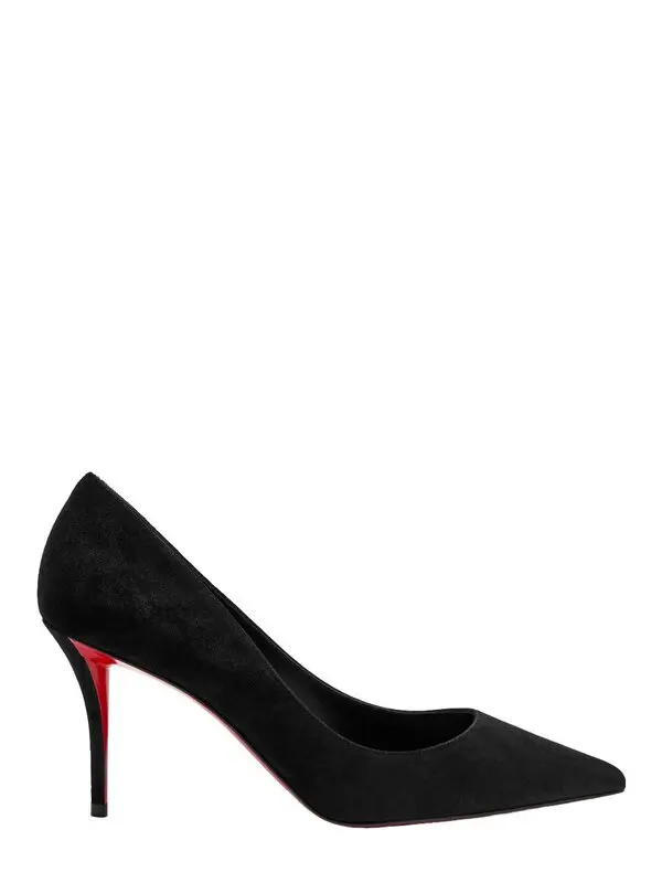 CHRISTIAN LOUBOUTIN Miss Z 80 Velour Pumps - Black