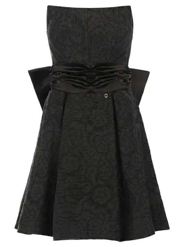 LUNA FASHION HOUSE Short Corset Dress, Melisa - Black