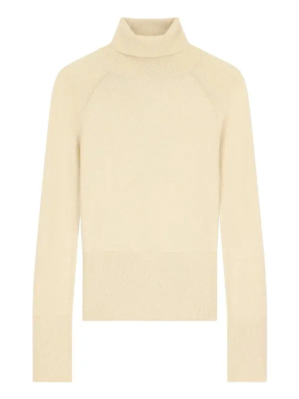 Armani Exchange Regular Fit Pullover In Recycled Viscose And Metallic Fiber - Gold