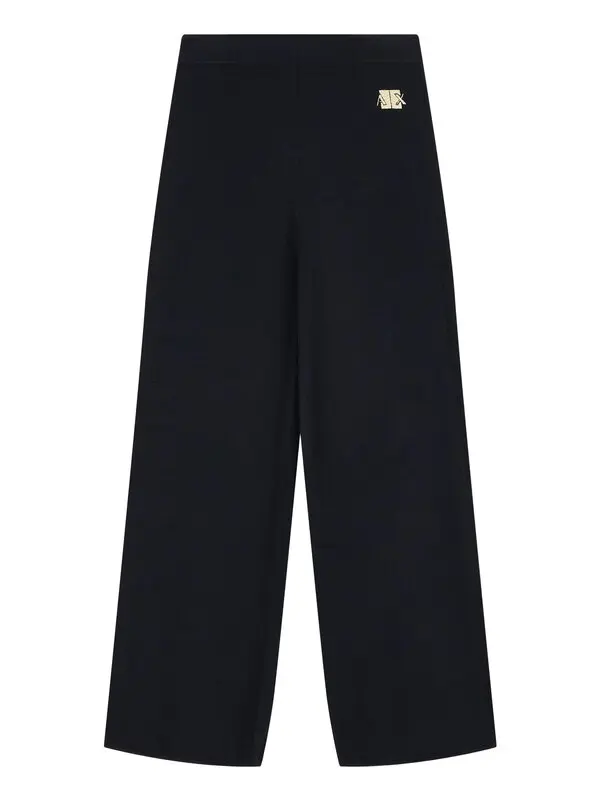Armani Exchange Knitted Recycled Viscose Trousers - Black