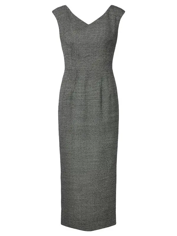 Dolce & Gabbana Wool Blend Midi Dress - Grey