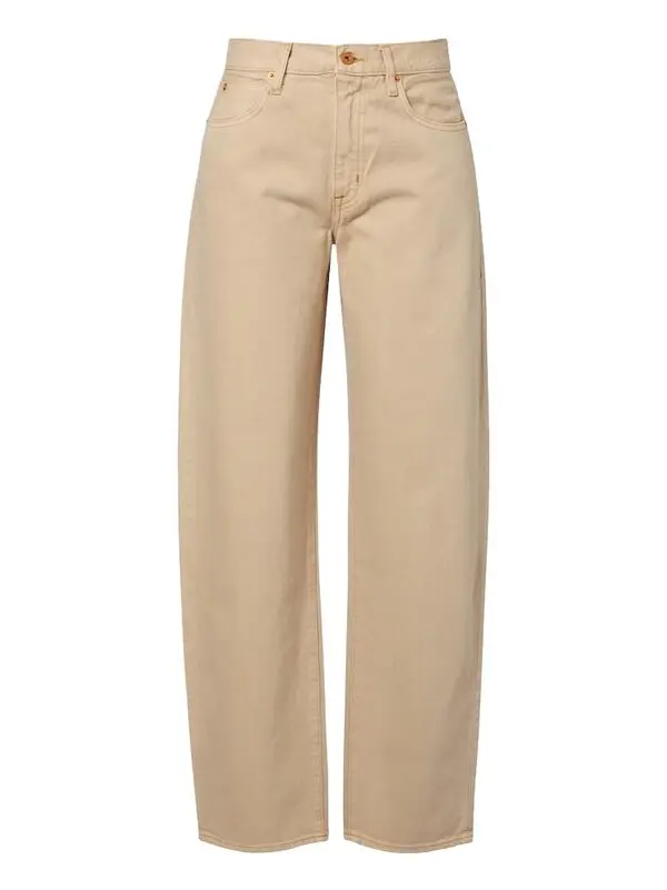 SLVRLAKE Ella Wide-leg Jeans In Mojave Dust - Beige