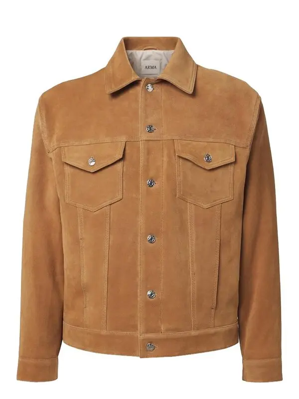 ARMA Karis Suede Jacket - Beige