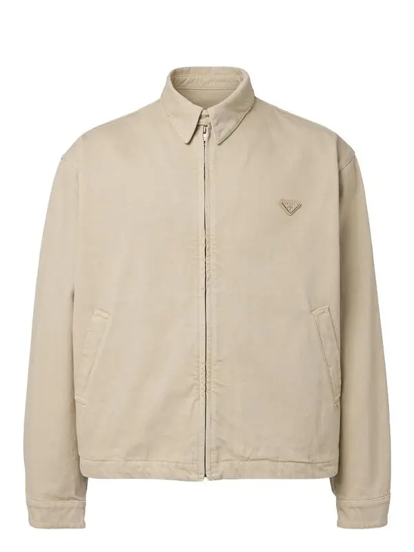 Prada Denim Blouson Jacket - Beige