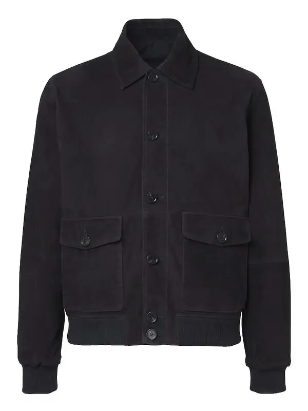 ARMA Tomme Reversible Suede Blouson Jacket - Blue