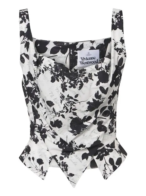 VIVIENNE WESTWOOD Floral Bustier Top - Multicoloured