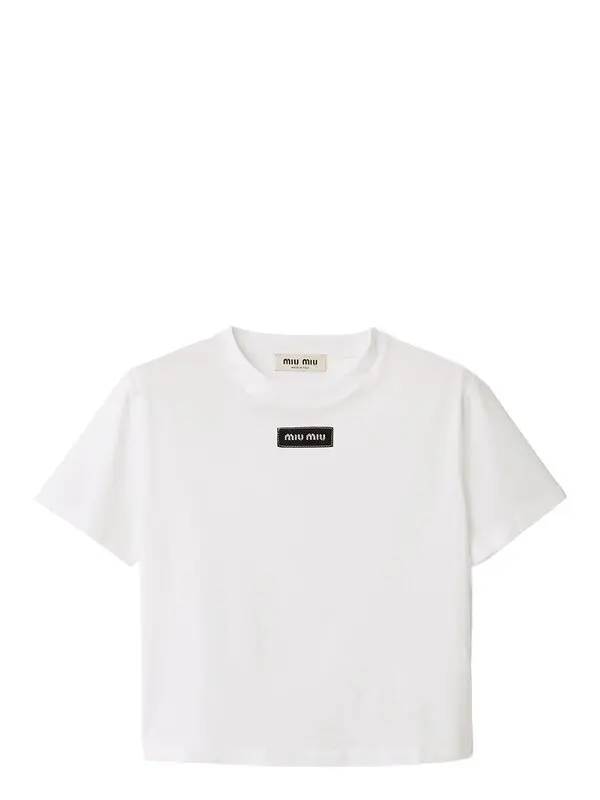 Miu Miu Jersey T-shirt - White