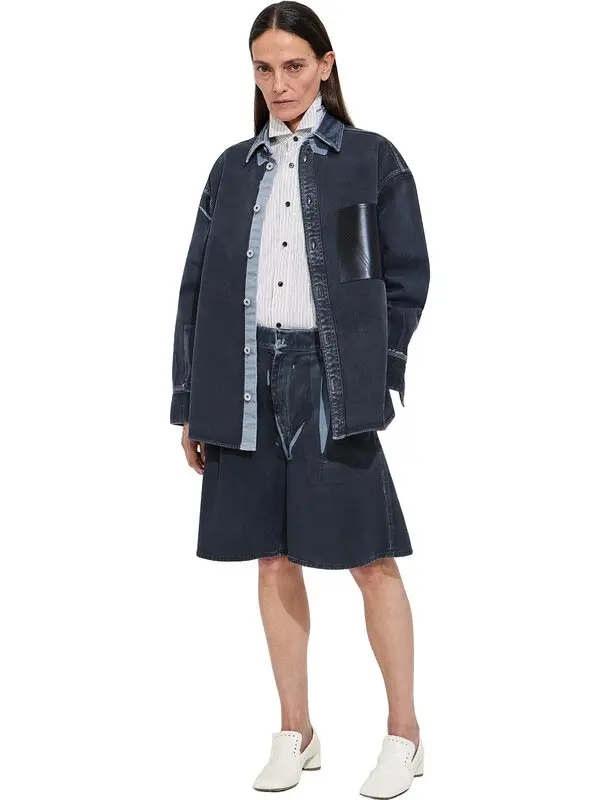 Bottega Veneta Overdyed Denim Shirt - Midnight