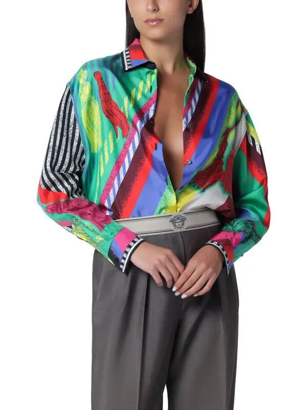 Versace Formula 6 Silk Twill Shirt - Multicolor