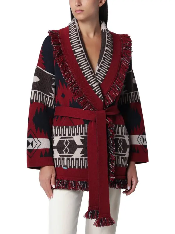Alanui Icon Jacquard Cashmere Cardigan - Multicolor