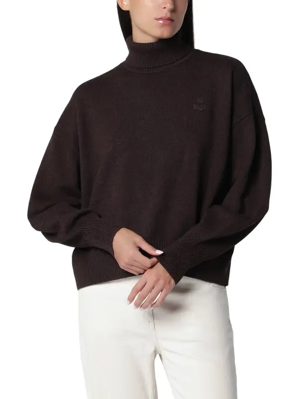 Isabel Marant Étoile Nasha Wool Blend Turtleneck - Brown