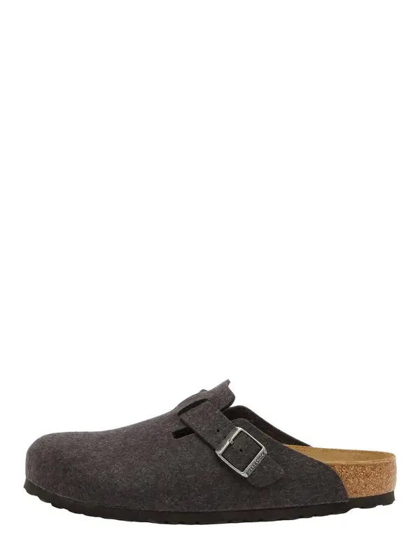 BIRKENSTOCK Boston Clogs - Anthracite Wool