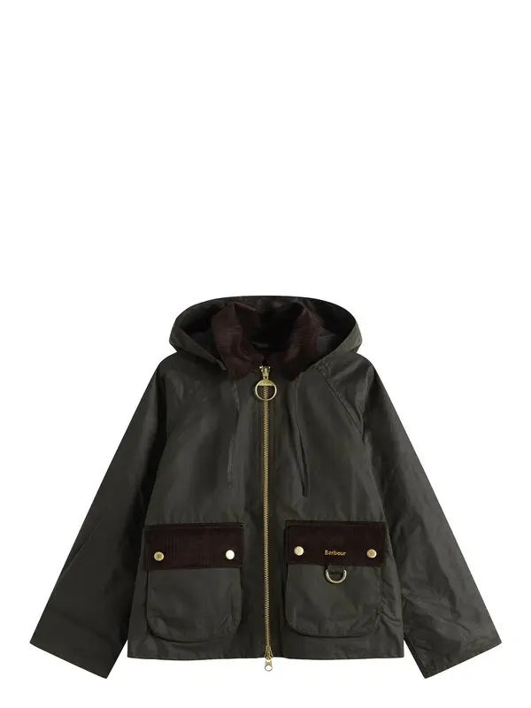 Barbour Carville Waxed Cotton Jacket - Fern/shadow Classic