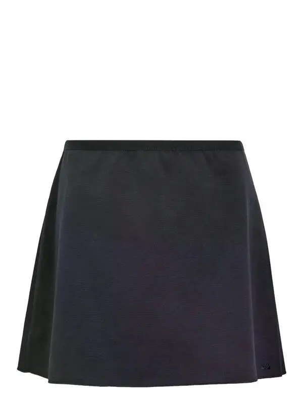 SPENCE Elasticated Waistband A-line Skirt - Blue