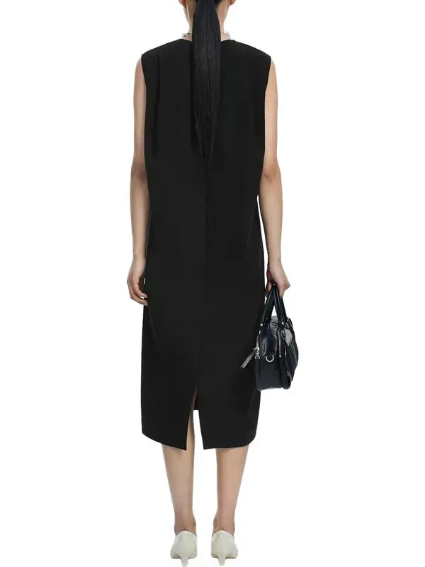 JNBY Waist-cutout Midi Dress - Black