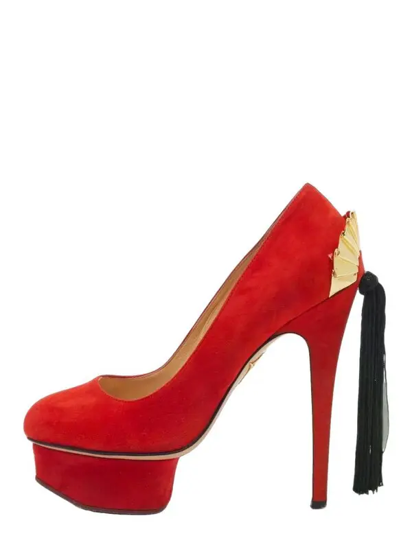 CHARLOTTE OLYMPIA Dolly Platform Pumps - Red
