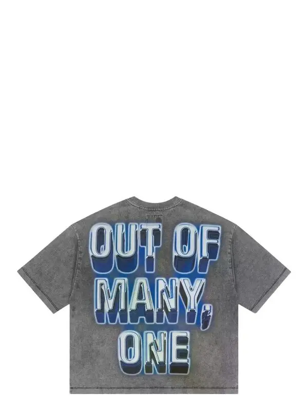 GODSPEED Graphic-print Washed T-shirt - Grey