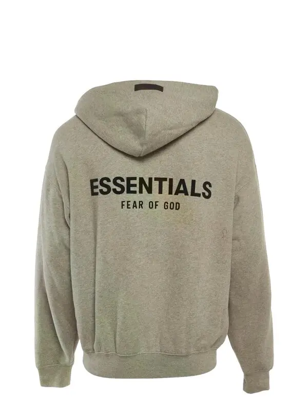 Fear Of God Essentials Logo-print Hoodie - Neutrals