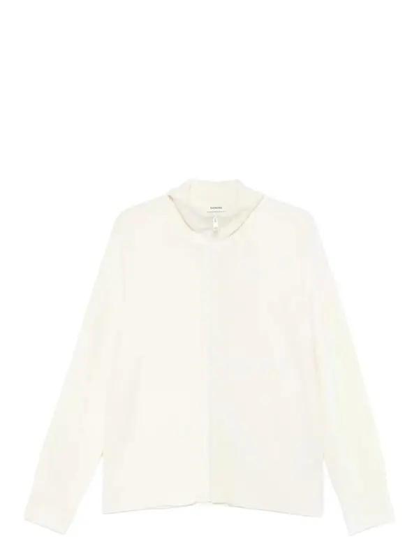 Sandro Zip-up Cardigan - Neutrals