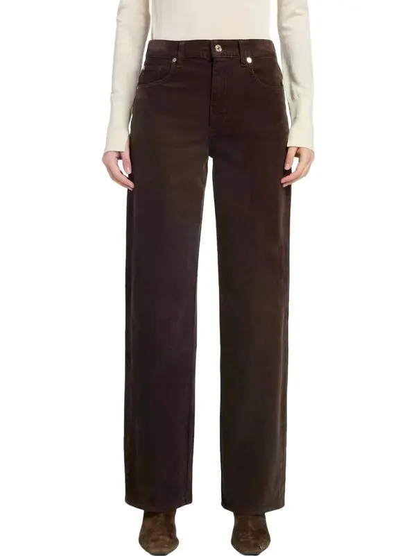 7 For All Mankind Corduroy Straight-leg Trousers - Brown