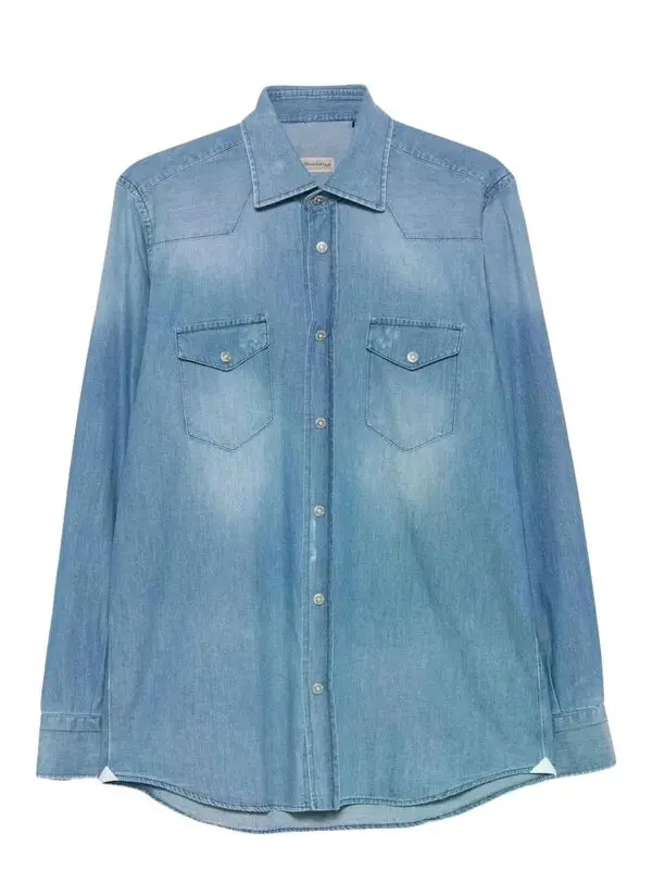 SARTORIO NAPOLI Western-style Denim Shirt - Blue