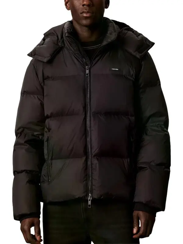 Calvin Klein Padded Hooded Jacket - Black