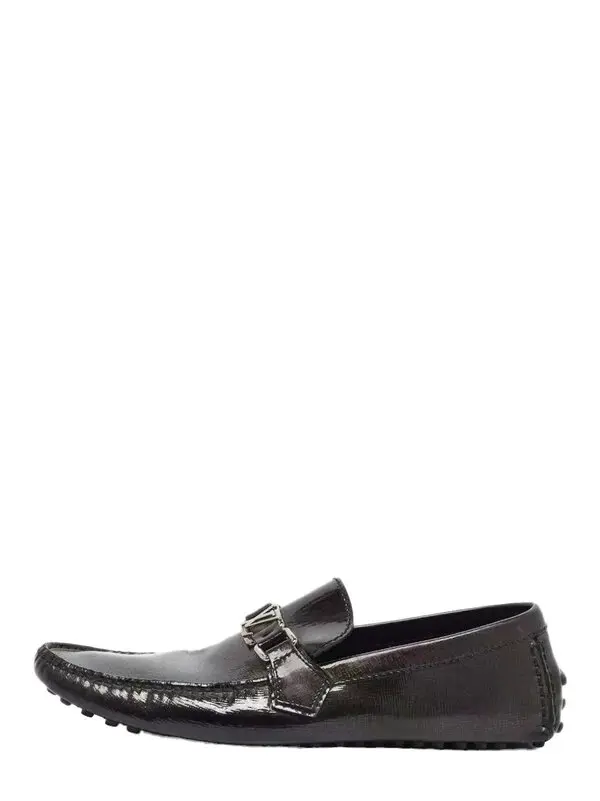 LOUIS VUITTON Patent Leather Loafers - Brown