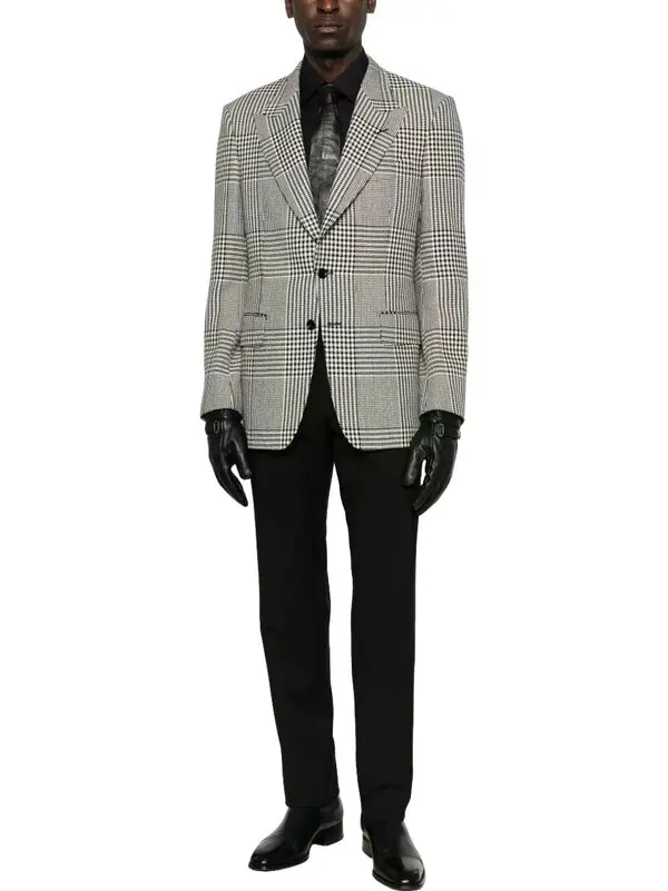 TOM FORD Tailored Trousers With Buckle Fastening - Black