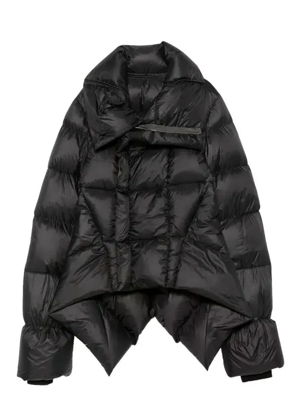 Rick Owens Quilted High-neck Jacket - Black