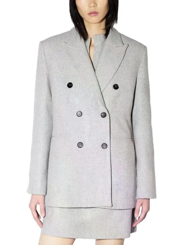 Liviana Conti Roger Double-breasted Blazer - Grey