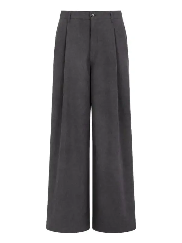 SOCIETE ANONYME St. Andrew Pleated Wide-leg Trousers - Grey