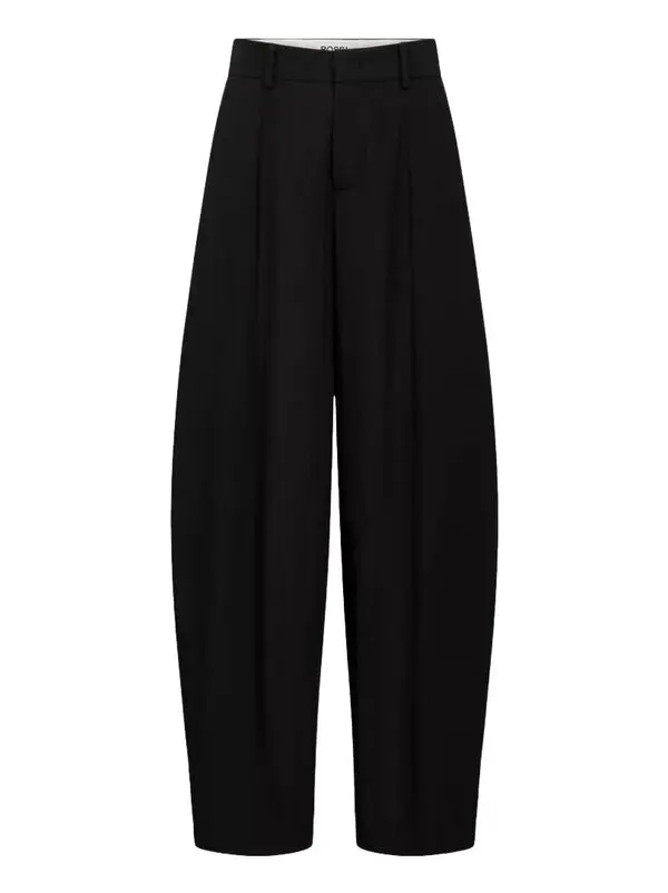 ROSSI Alyn Pleated Trousers - Black
