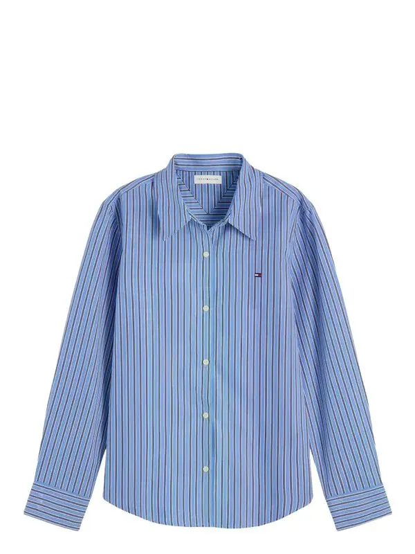 Tommy Hilfiger Vertical Stripe Shirt - Blue