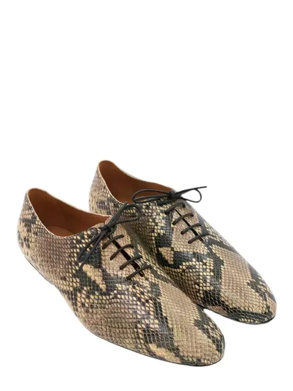 Dries Van Noten Leather Oxford Shoes - Neutrals