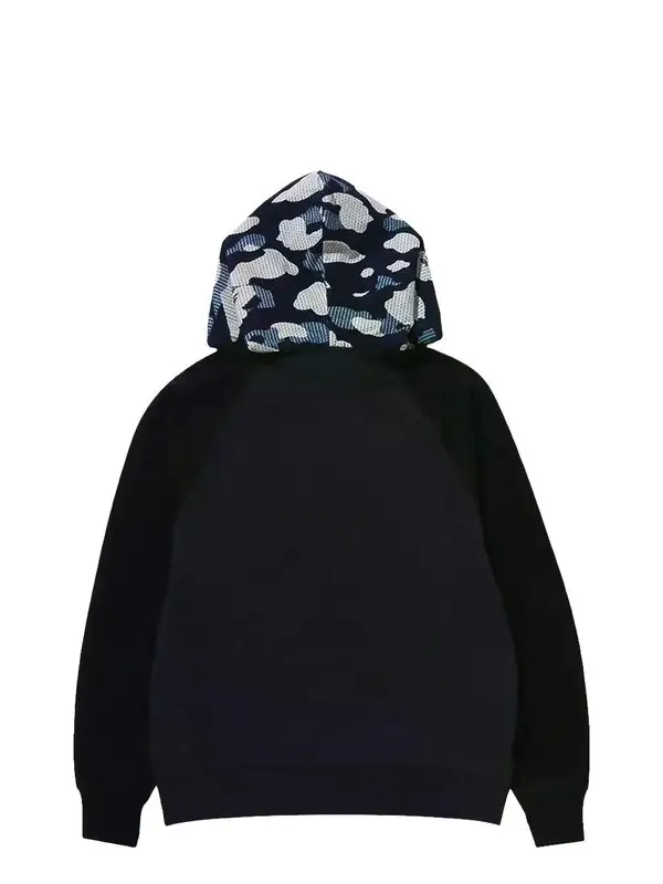 A BATHING APE X Sashiko Camo Relaxed Full-zip Hoodie - Blue
