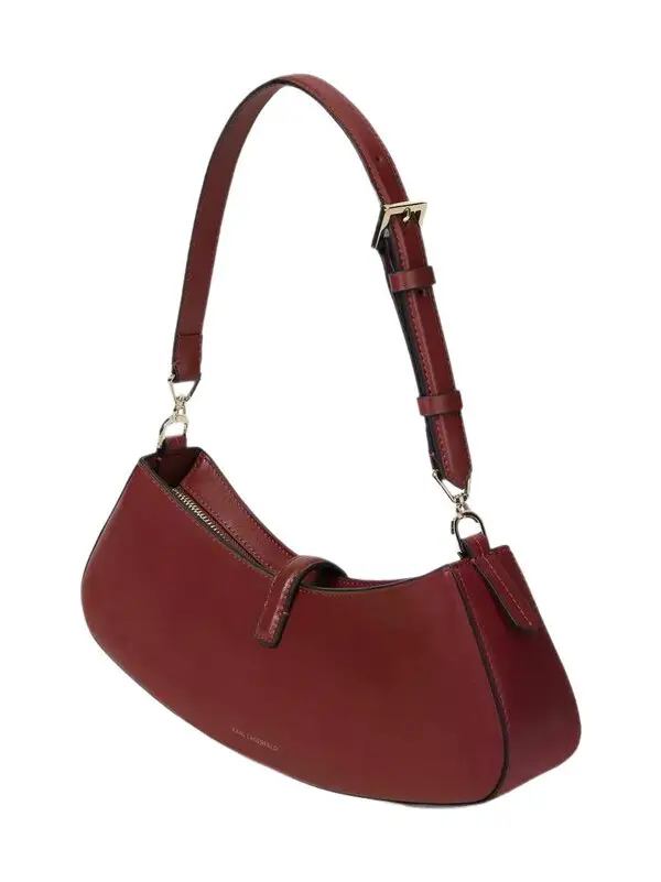 Karl Lagerfeld Small K/autograph Drop Elongated Shoulder Bag - Red