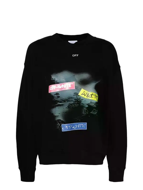 Off-White Type Sticker Skate Sweatshirt - Black