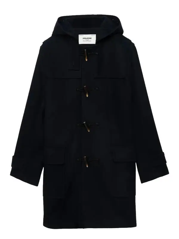 Zadig&Voltaire Mael Hooded Duffle Coat - Blue