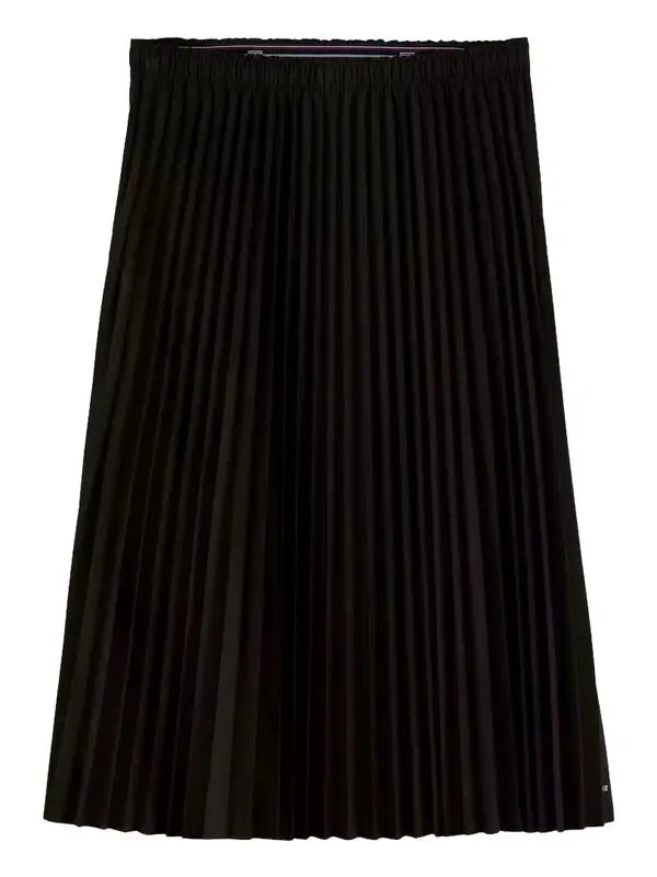 Tommy Hilfiger Pleated Midi Skirt - Black