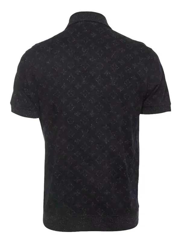 LOUIS VUITTON Monogram Knit Polo Shirt - Blue
