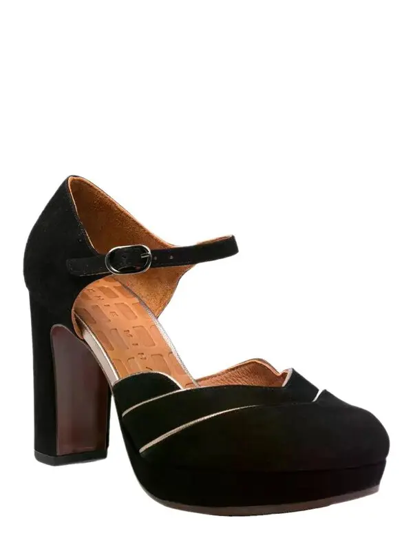 Chie Mihara Uyako Leather Pumps - Black