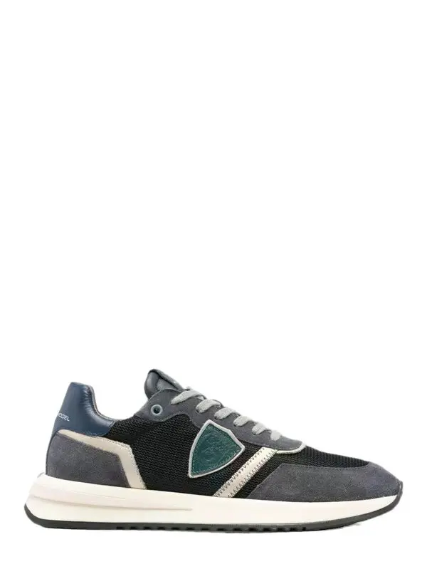 Philippe Model Panelled Logo-patch Sneakers - Blue