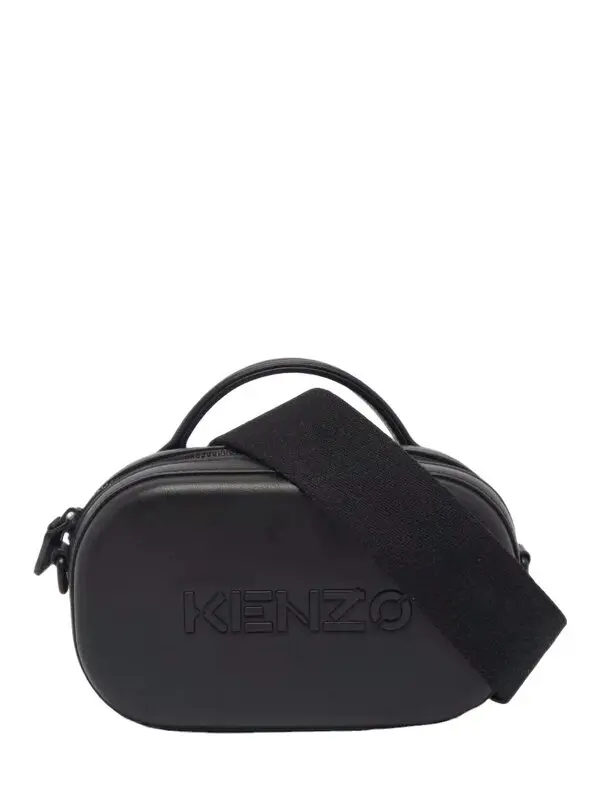 Kenzo Logo-embossed Crossbody Bag - Black