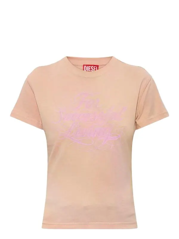 DIESEL® Logo-print Short-sleeve T-shirt - Neutrals