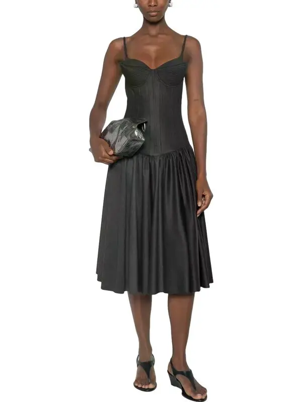JEAN PAUL GAULTIER Sleeveless Midi Dress - Grey