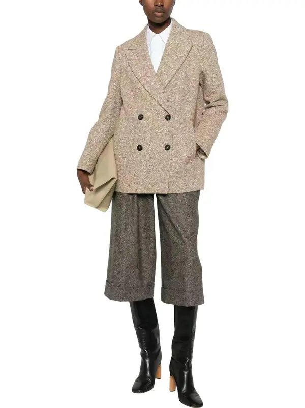 Peserico Double-breasted Blazer - Neutrals