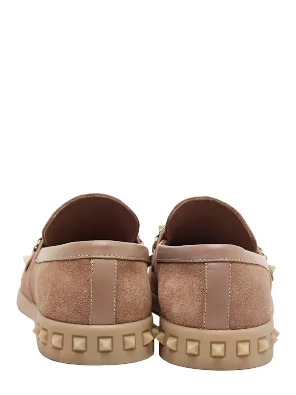 Valentino Garavani Rockstud Detail Loafers - Neutrals