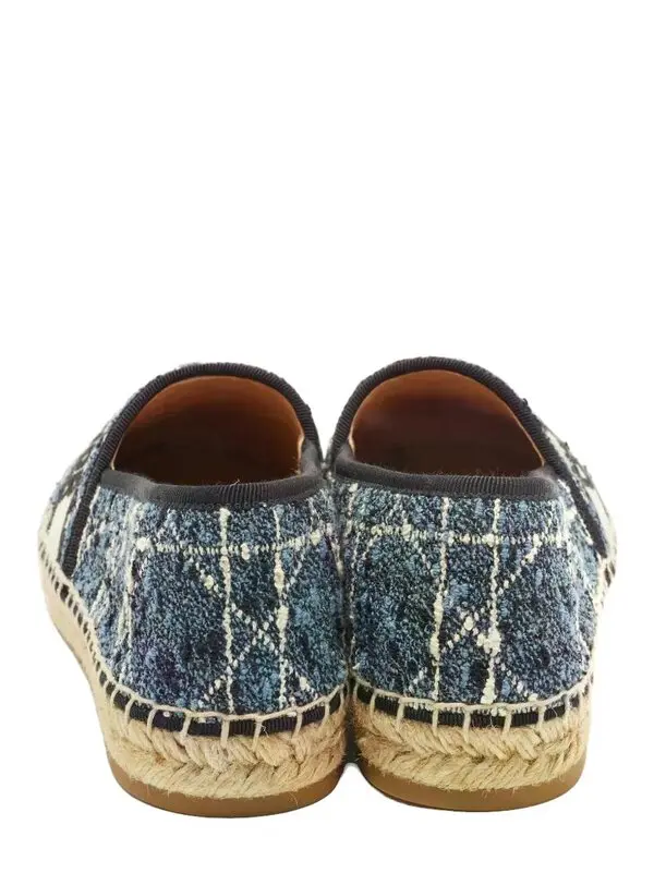 Dior Granville Tweed Espadrilles - Blue