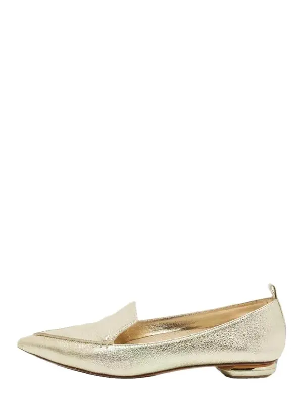 NICHOLAS KIRKWOOD Beya Pointed-toe Loafers - Gold